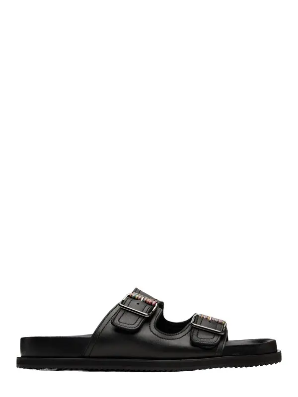Paul Smith Buckled Slip-on Sandals - Black