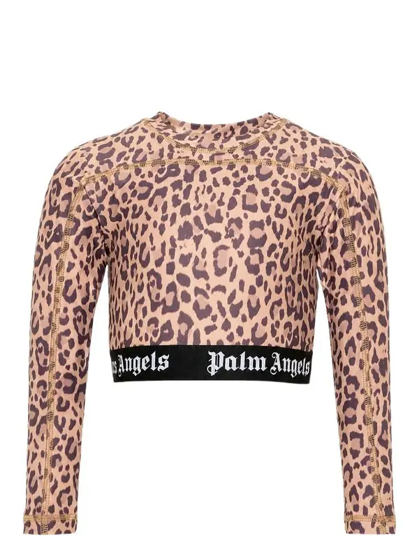 Palm Angels Crew-neck T-shirt - Brown