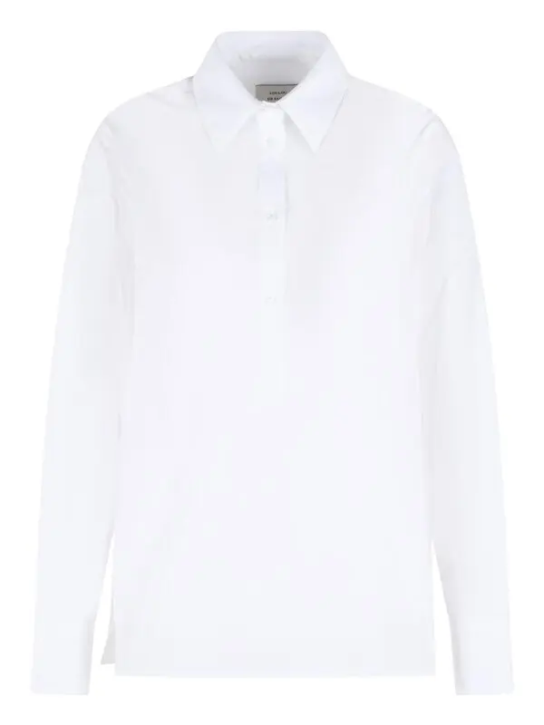 Loulou De Saison Colin Oversize Polo Shirt - White