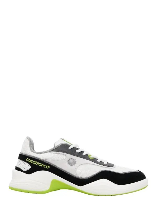 Casablanca Court Championship Sneakers - White/green