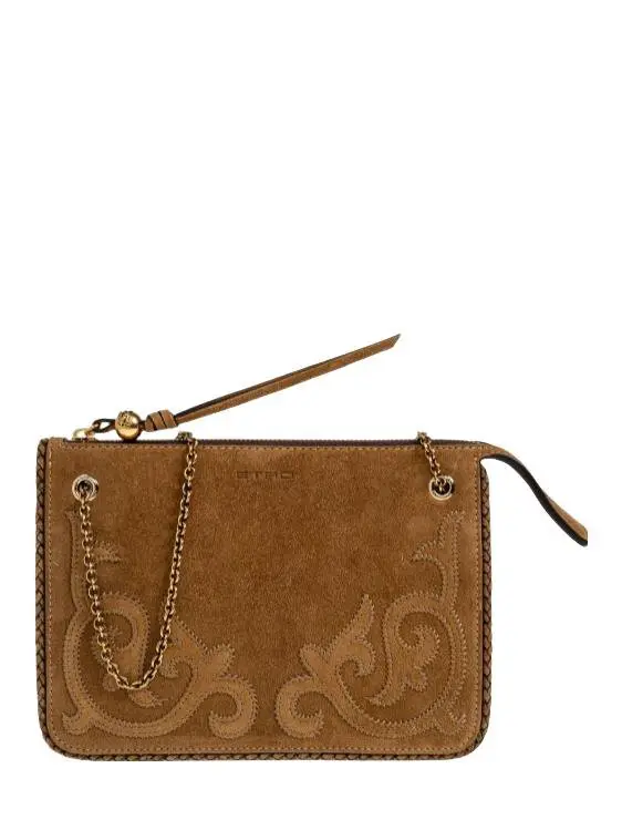 Etro Zippered Shoulder Bag - Brown