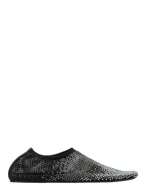 Christopher Esber Embellished Round Toe Flats - Black