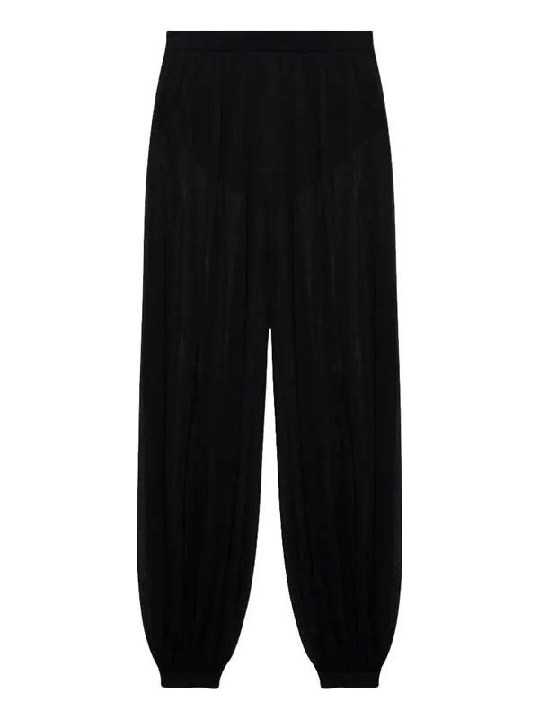 Simkhai Sheer Finish Cuffed Trousers - Black