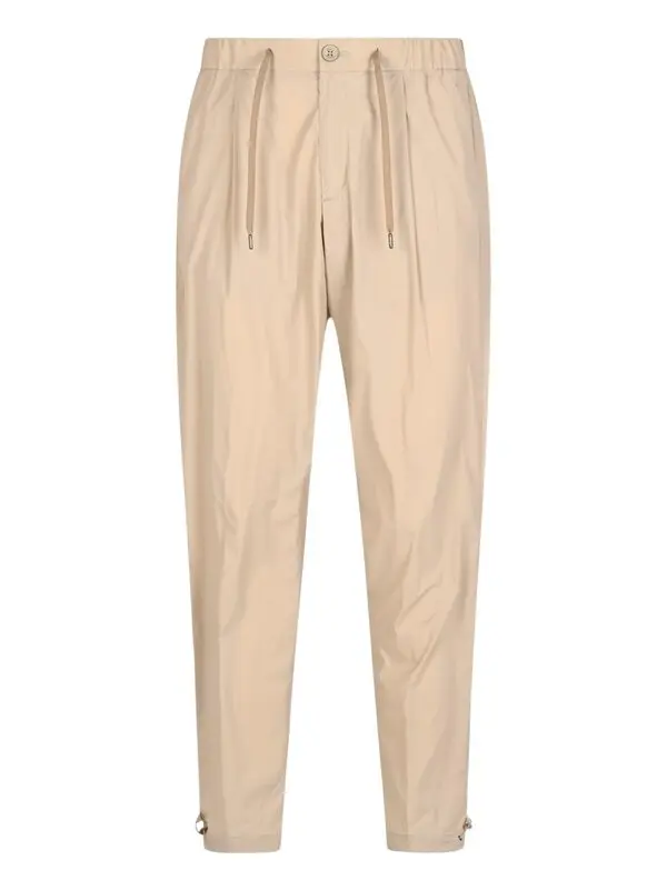 Herno Drawstring Pleated Trousers - Chantilly