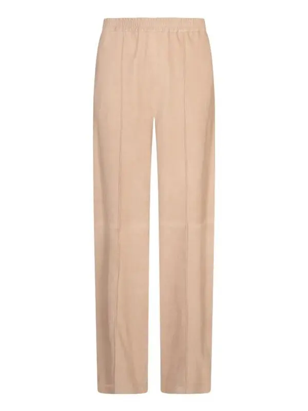 Fabiana Filippi Leather Elasticized Waist Trousers - No