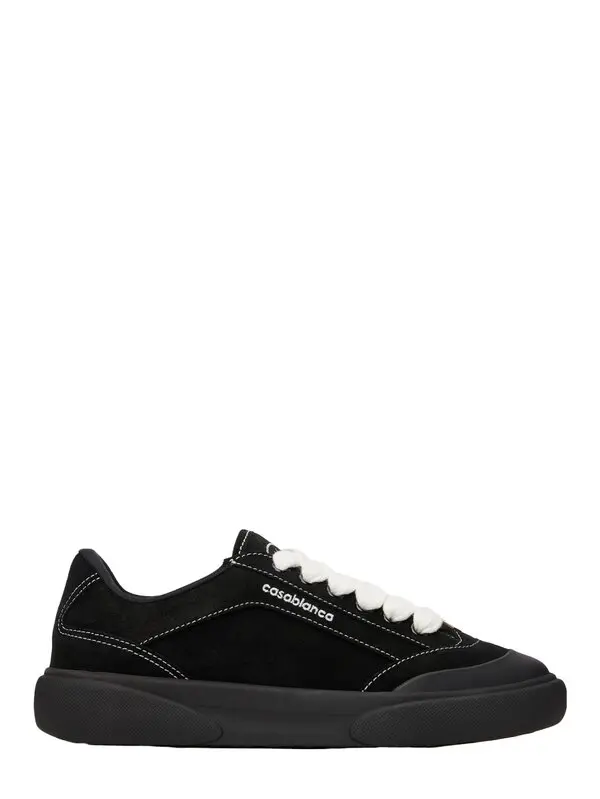 Casablanca Del Mar" Contrast Stitch Sneakers - Black