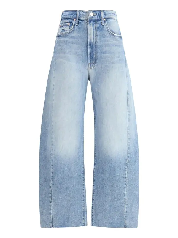 MOTHER The Half-pipe Ankle Fray Jeans - Blue