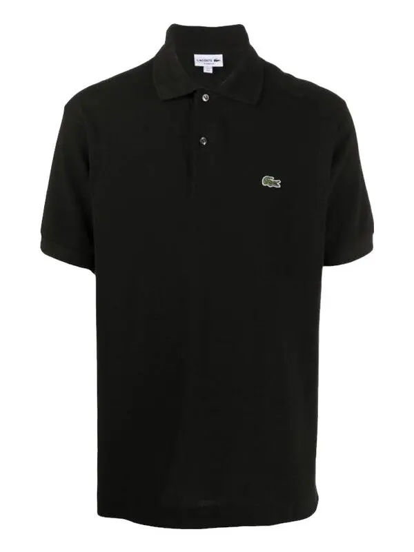 Lacoste Embroidered Logo Polo Shirt - Black