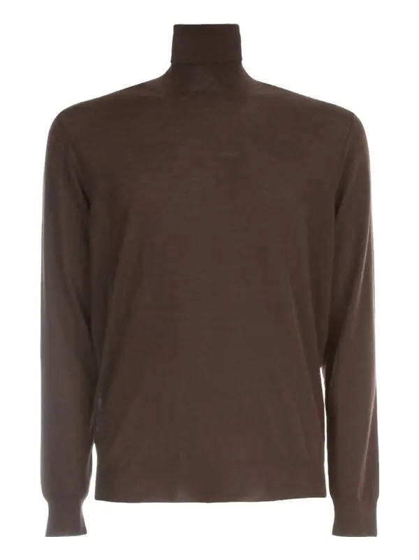DRUMOHR Roll Neck Merino Jumper - Green