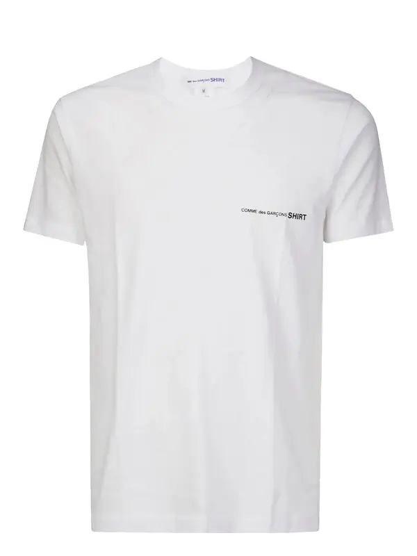 Comme Des Garçons Logo T-shirt - White