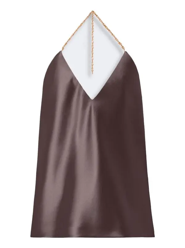 Sportmax V-neck Chain Strap Top - No
