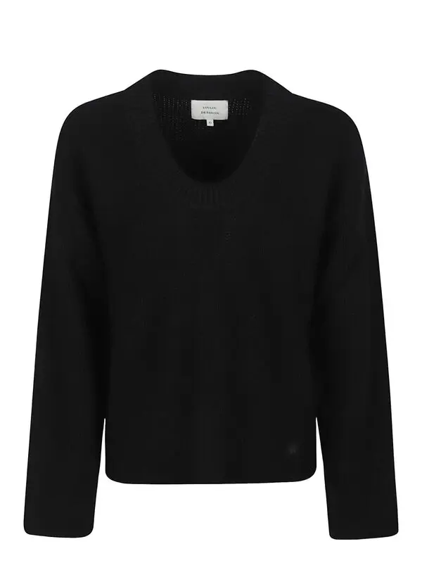 Loulou De Saison Derry U-neck Sweater - Black