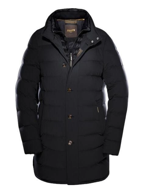 MOORER Calegari Quilted Down Coat - Black