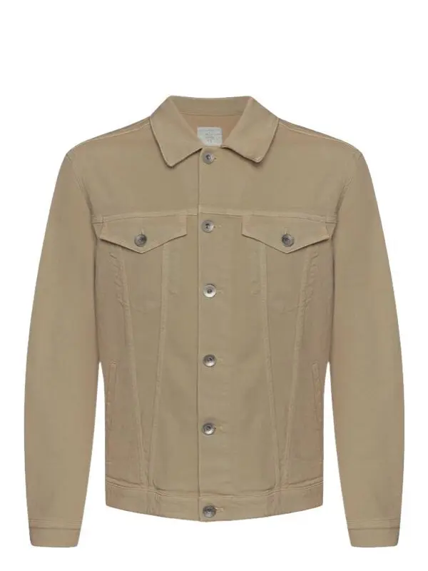 Eleventy Long-sleeved Denim Jacket - Nude