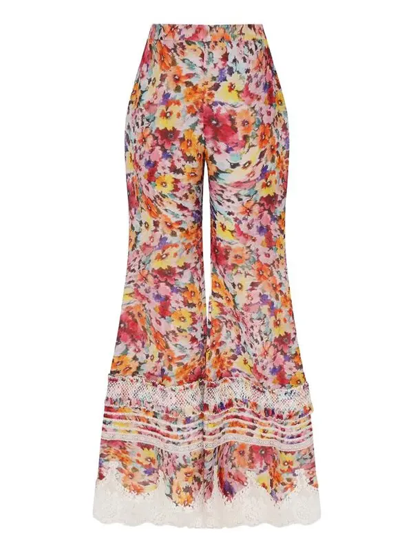 Zimmermann Luna Floral Lace Trousers - Multi Floral