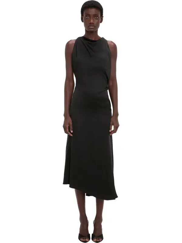 Victoria Beckham Sleeveless Twist Dress - Black