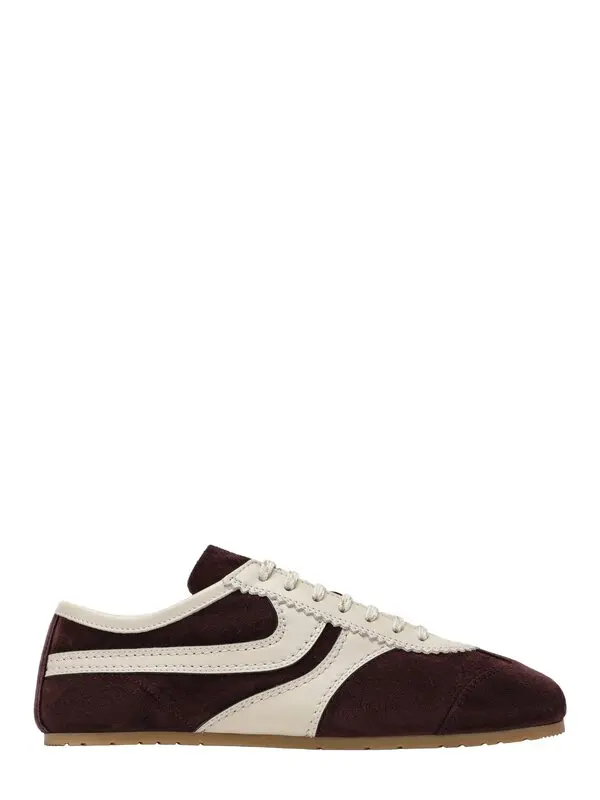 Dries Van Noten Suede Lace-up Sneakers - Purple