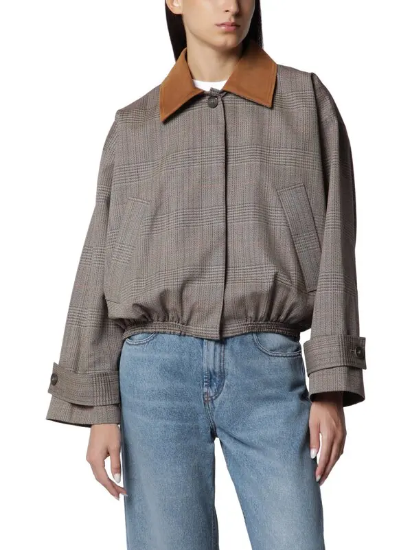 RÓHE Prince Of Wales Wool Jacket - Beige