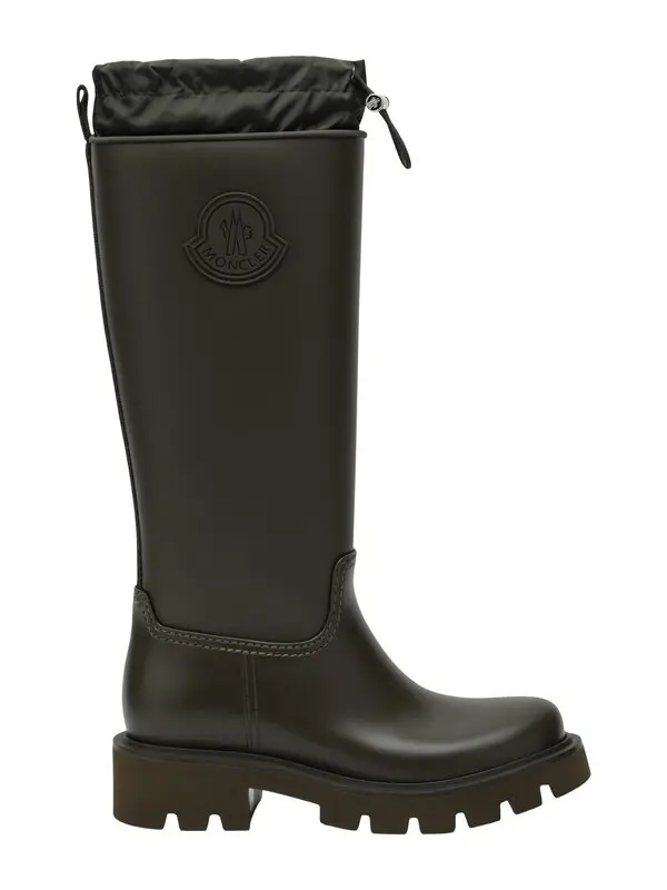 Moncler Kickstream High Waterproof Rain Boots - Green