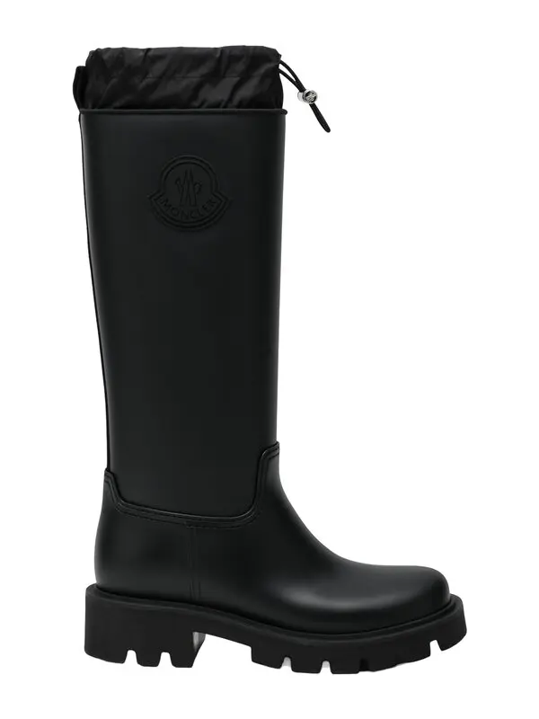 Moncler Kickstream High Rain Boots - Black