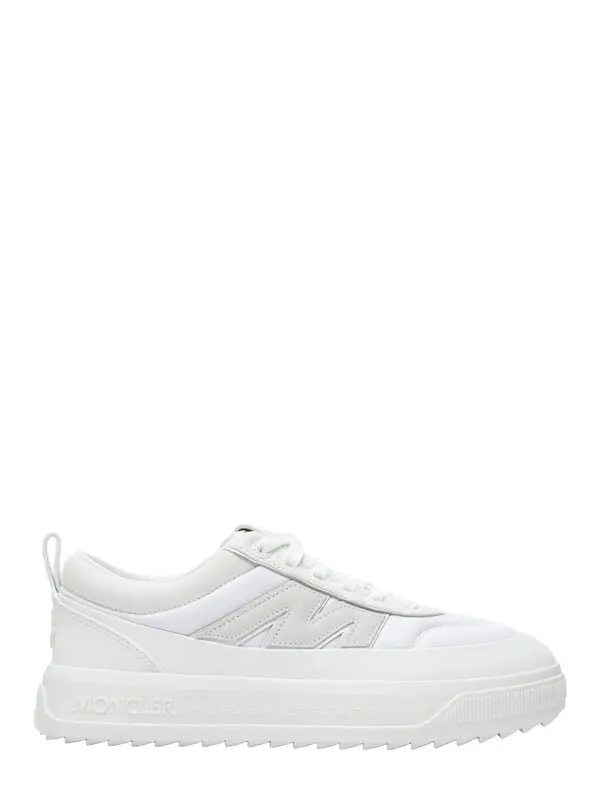 Moncler Altive Suede And Nubuck Leather Lace-up Sneakers - White