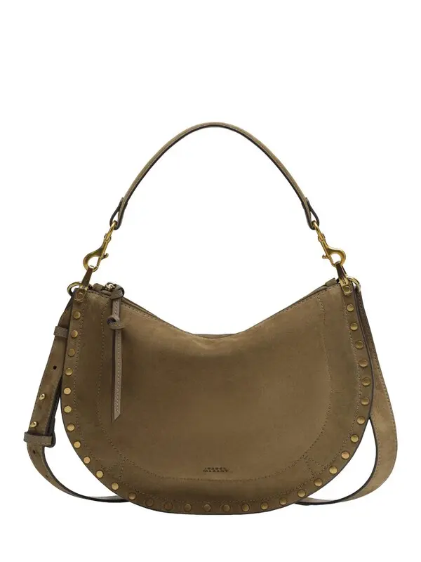Isabel Marant Étoile Oskan Soft Zipped Bag In Suede - Beige