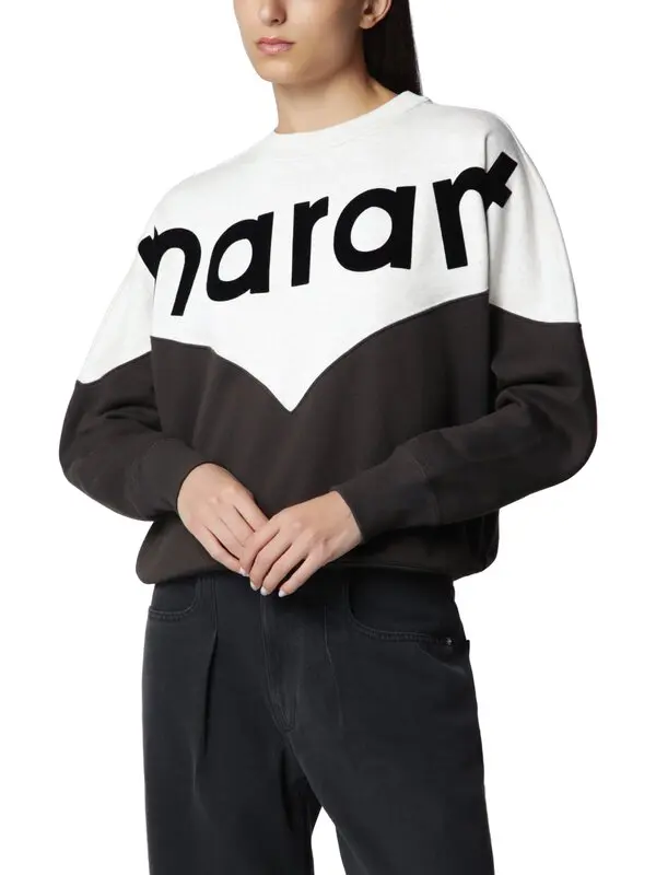 Isabel Marant Étoile Cotton Sweatshirt With Logo - Black