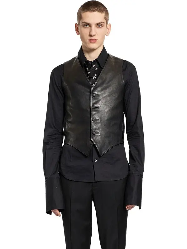 ANN DEMEULEMEESTER Alrik Classic Waistcoat - Black