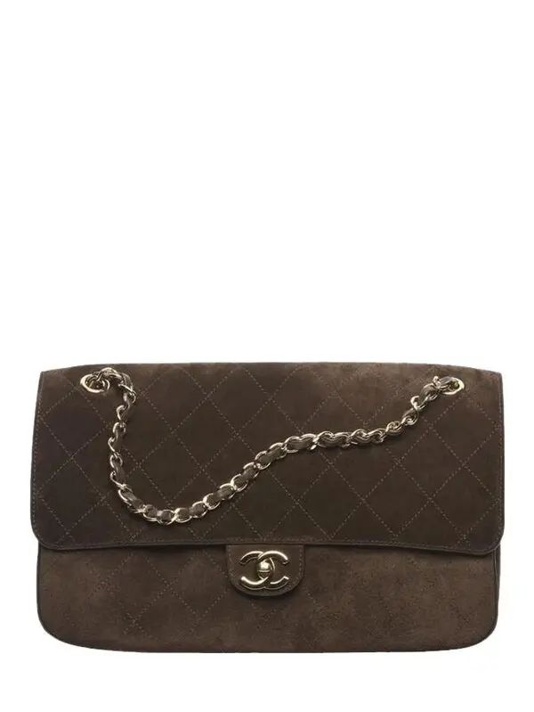 Chanel Maxi Flap Bag - Dark Brown