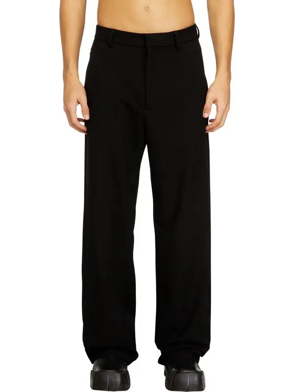 DIESEL® Tailored Stretch Trousers - Black