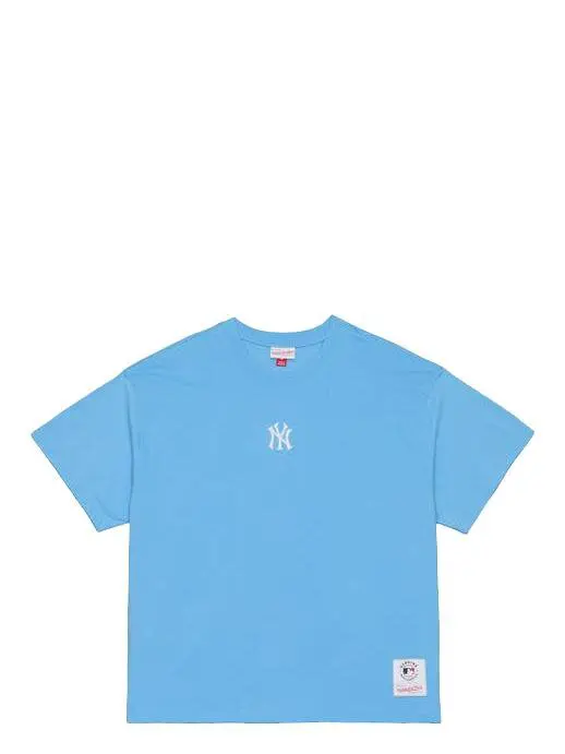 Mitchell & Ness New York Yankees Insignia Premium T-shirt - Light Blue