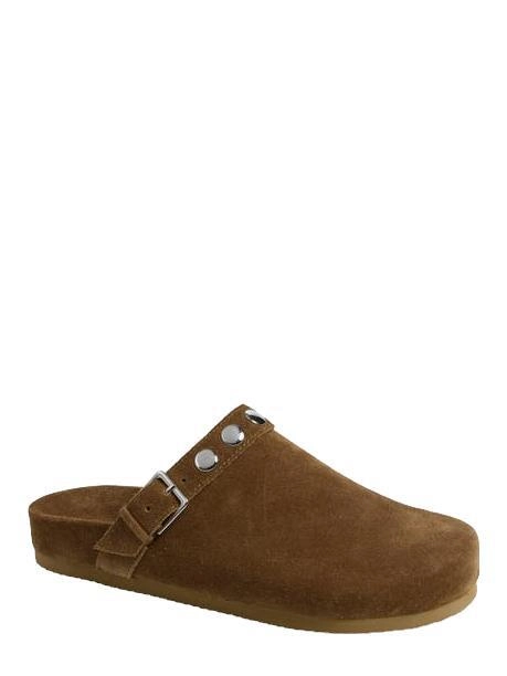 Paige Weaver Studded Clogs - Chestnut