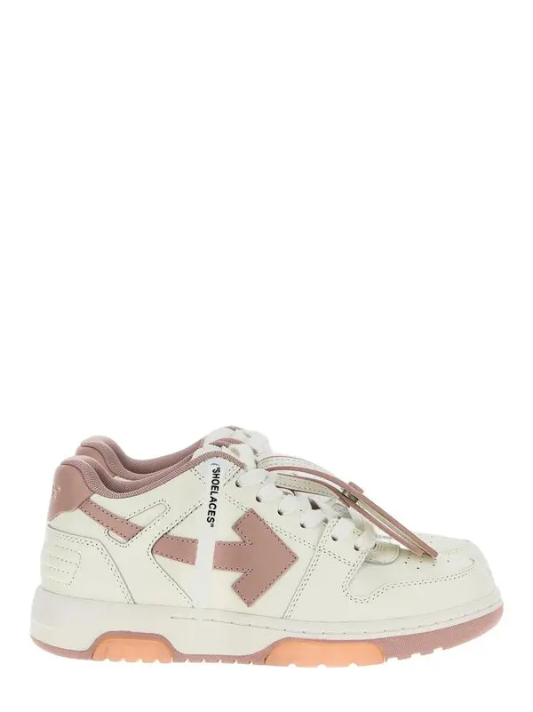 Off-White Out Of Office" Leather Sneakers - Pink