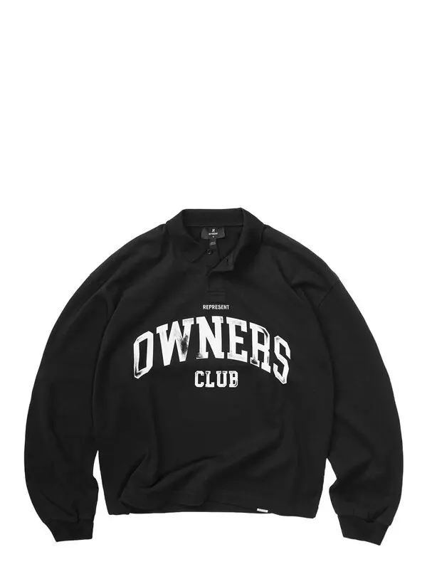 REPRESENT Owners Club Rugby Polo - Black