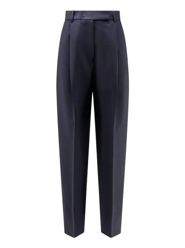 RÓHE Straight-leg Trousers With Belt Loops - Black