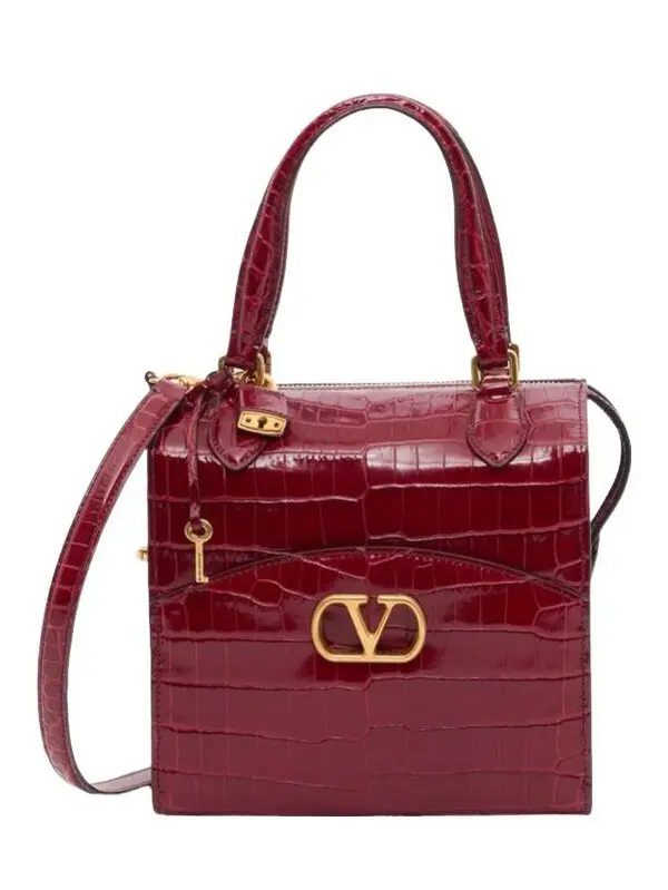 Valentino Garavani Logo Flap Shoulder Bag - Red