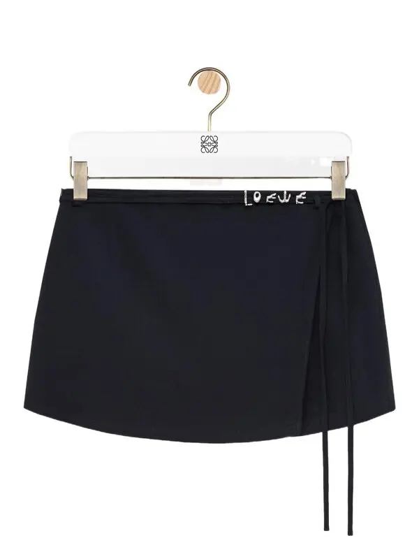 Loewe Wrap Shorts - Black