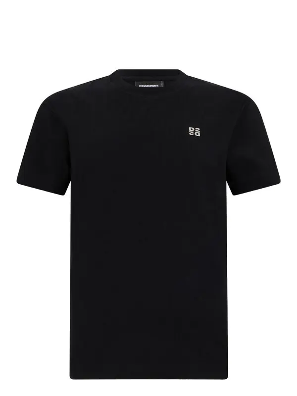 Dsquared2 Metal Upside Down Logo T-shirt - Black