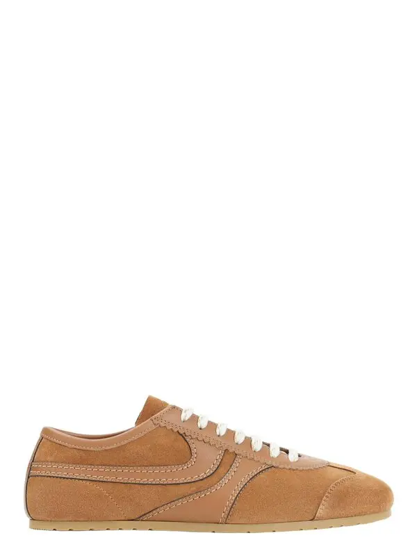 Dries Van Noten Suede And Leather Sneakers - Multicolor