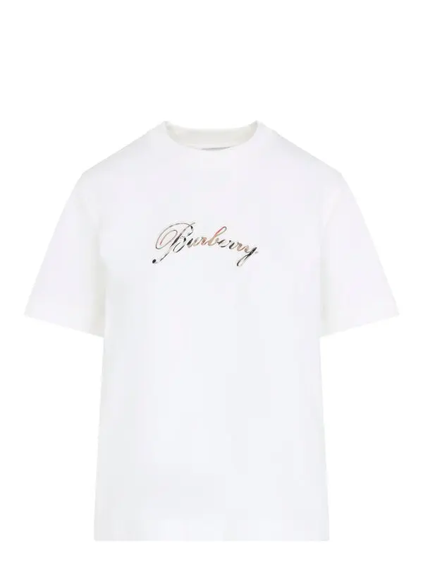Burberry Frankie T-shirt With Signature Logo - White