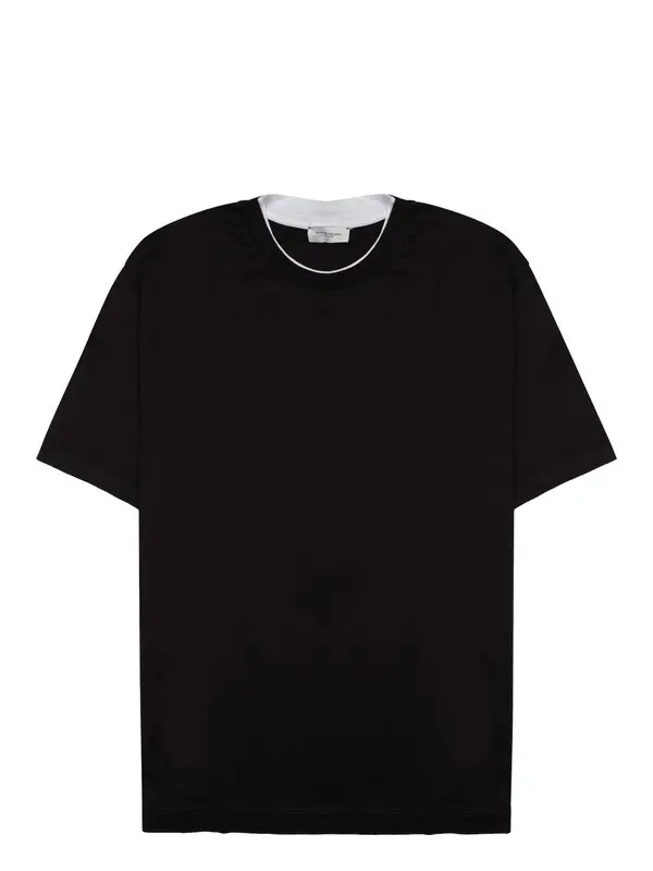 PAOLO PECORA MILANO T-shirt In Jersey Di Cotone - Black