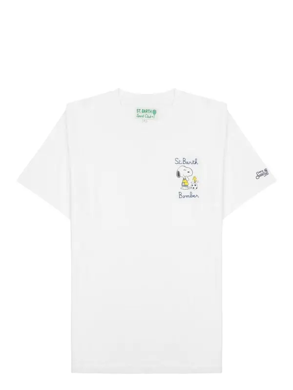 MC2 SAINT BARTH T-shirt Con Ricamo - White