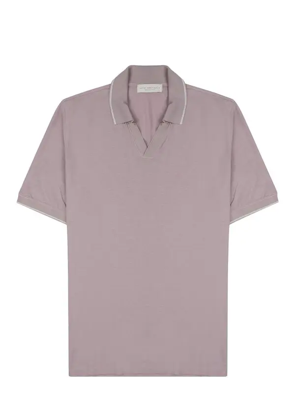 LUIGI GENTILE Polo In Cotone - Pink