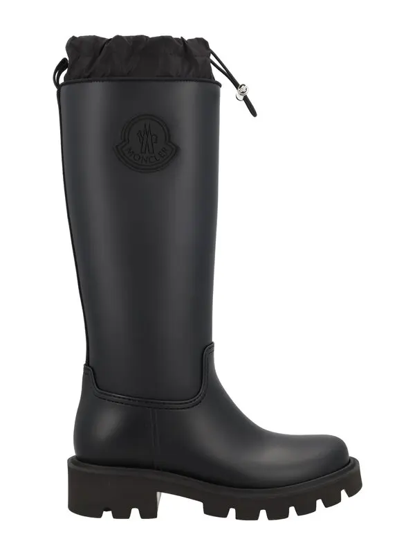 Moncler Kickstream High Rain Boots - Black