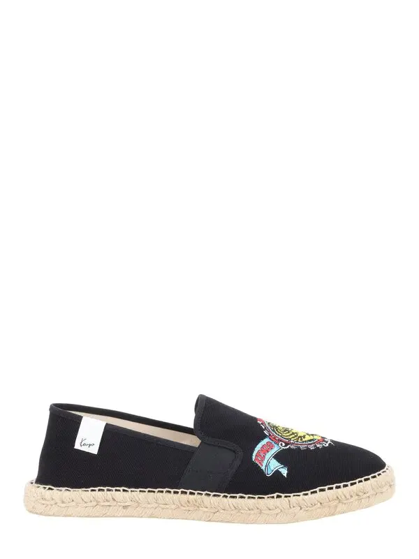 Kenzo Espadrilles With Jumping Tiger Motif - Black