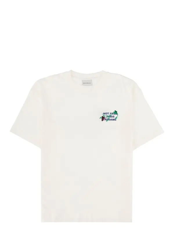 Drole De Monsieur T-shirt Con Slogan - White