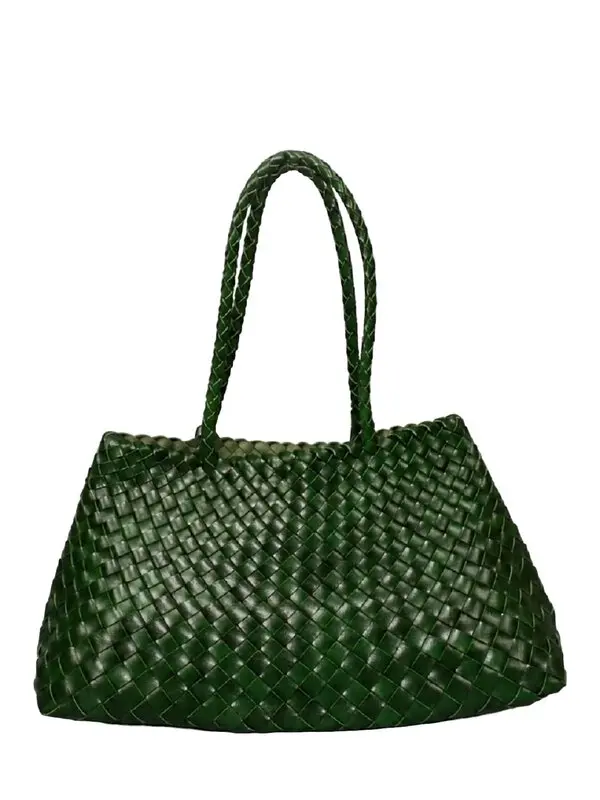 RIMINI Hand Woven Shoulder Bag Donna - Green