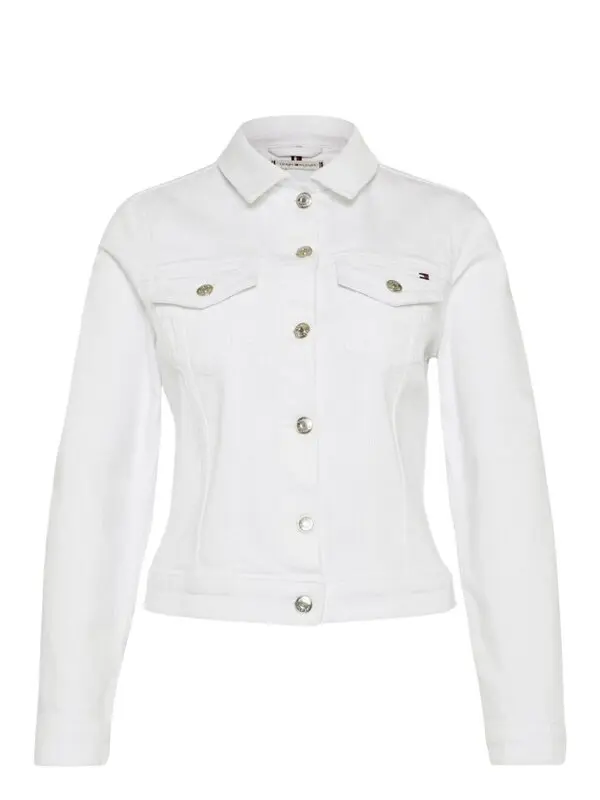 Tommy Hilfiger Light Cotton Blend Mini Coat - White