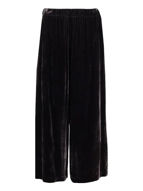 P.a.r.o.s.h Elegant Silk Blend Trousers - Brown