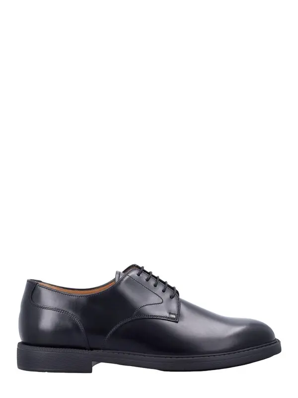 CHURCH`S 100% Calf Leather Flat Dress Shoes - Nero